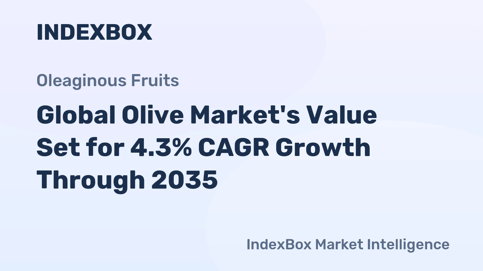 Global Olive Market's Value Set for 4.3% CAGR Growth Through 2035