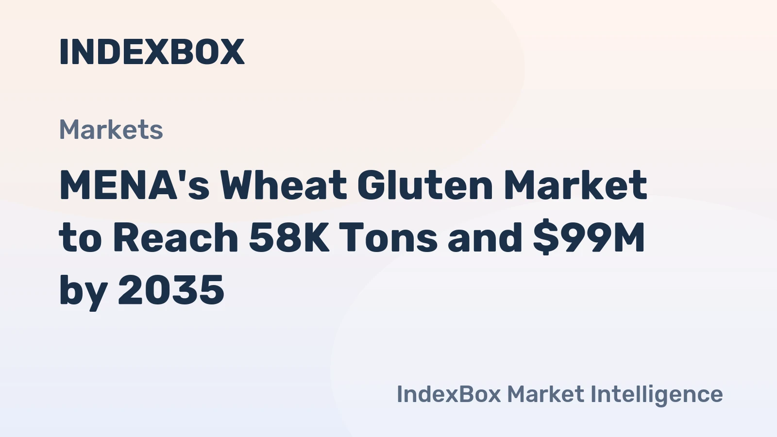MENA's Wheat Gluten Market to Reach 58K Tons and $99M by 2035
