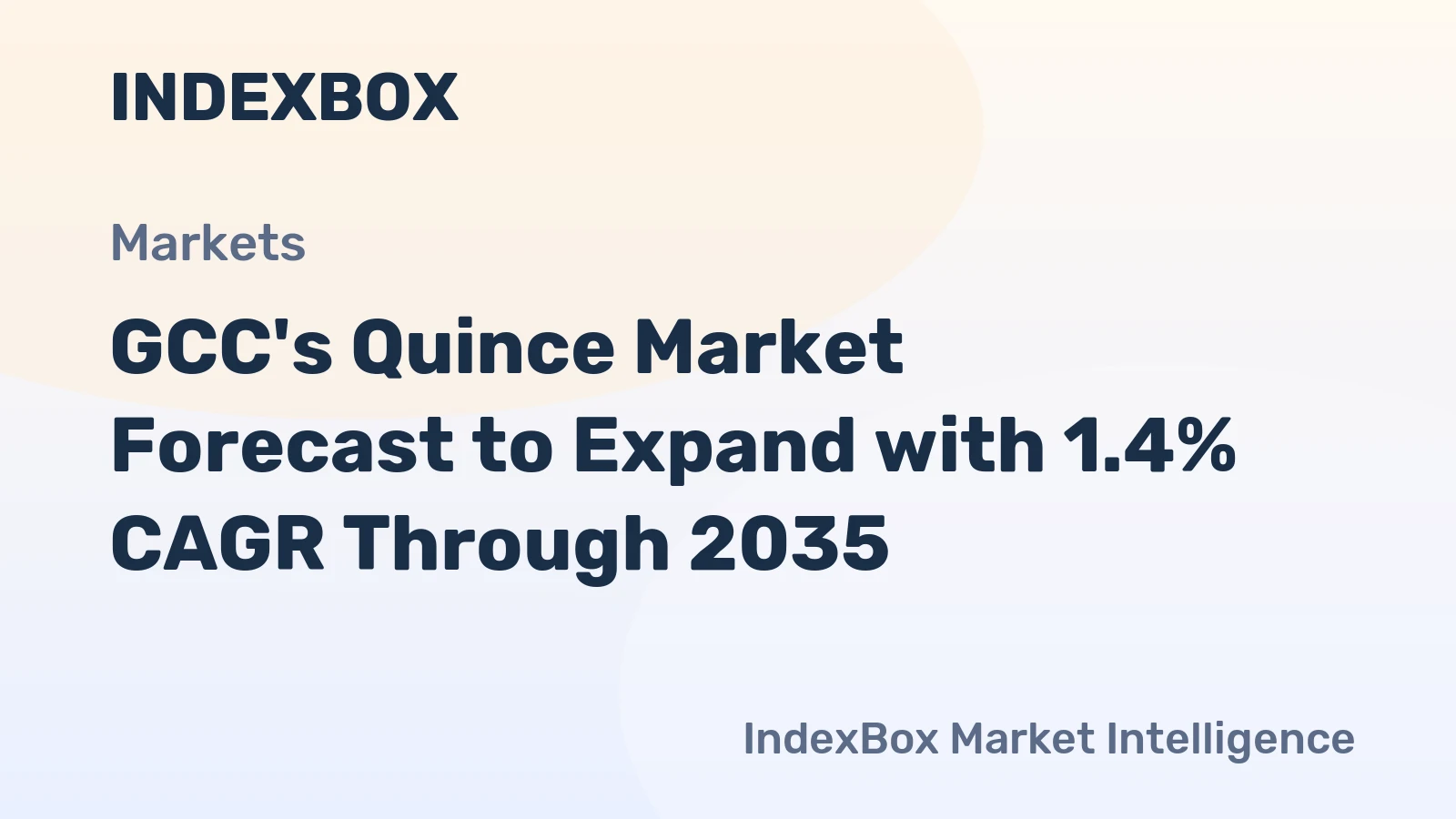 GCC's Quince Market Forecast to Expand with 1.4% CAGR Through 2035