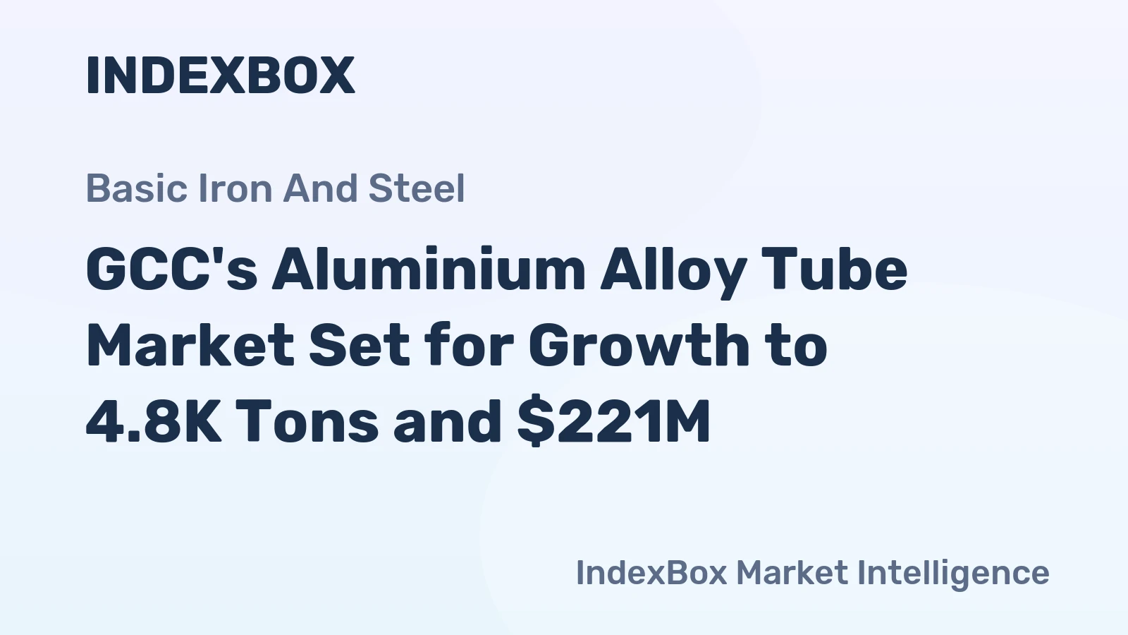 GCC's Aluminium Alloy Tube Market Set for Growth to 4.8K Tons and $221M