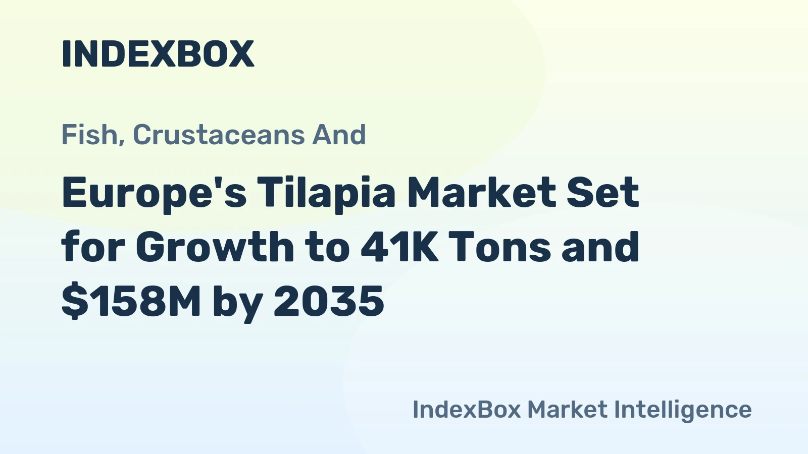 Europe's Tilapia Market Set for Growth to 41K Tons and $158M by 2035