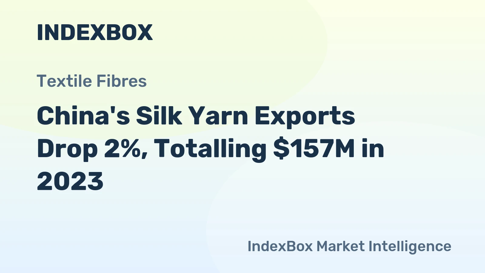 China's Silk Yarn Exports Drop 2%, Totalling $157M in 2023