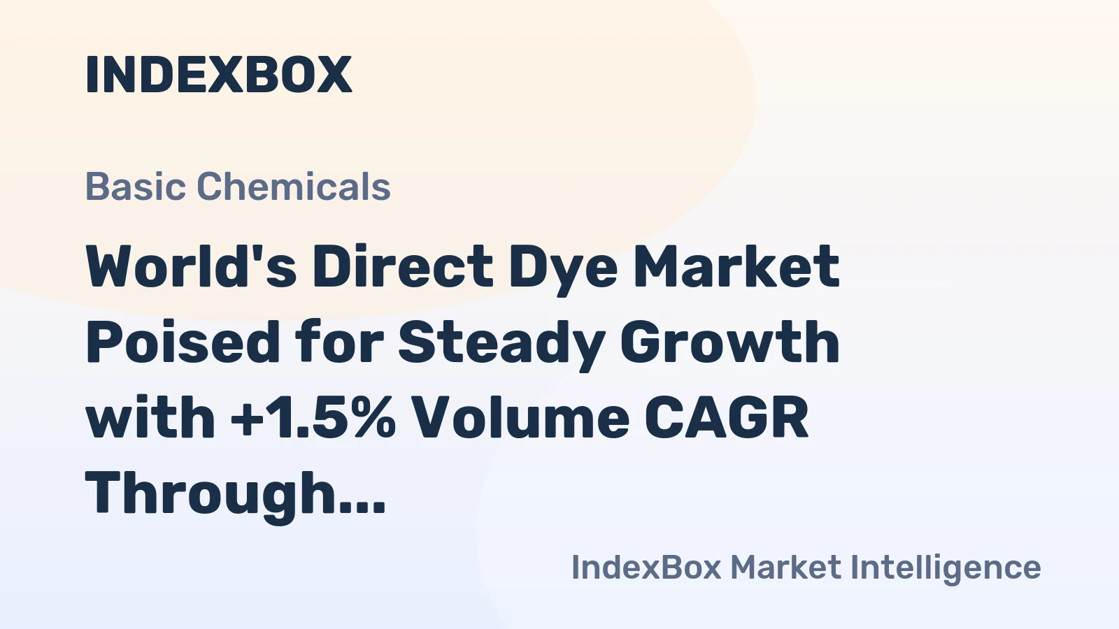 World's Direct Dye Market Poised for Steady Growth with +1.5% Volume CAGR Through 2035