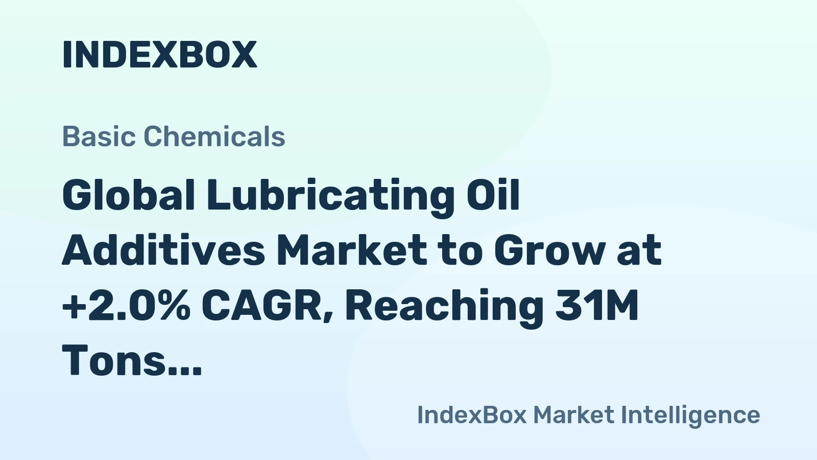Global Lubricating Oil Additives Market to Grow at +2.0% CAGR, Reaching 31M Tons by 2035