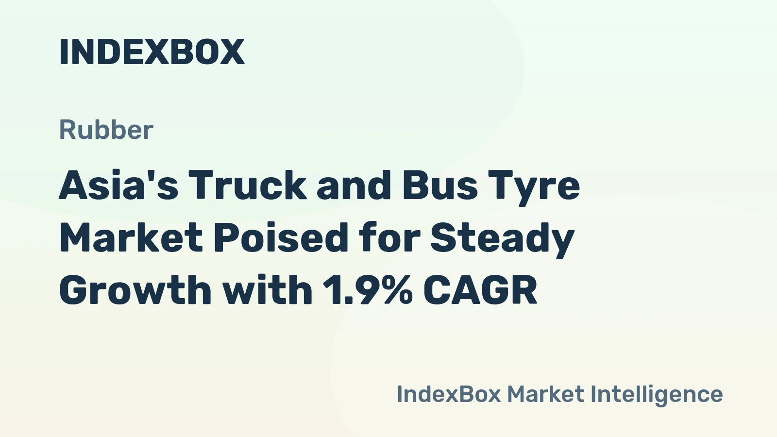 Asia's Truck and Bus Tyre Market Poised for Steady Growth with 1.9% CAGR