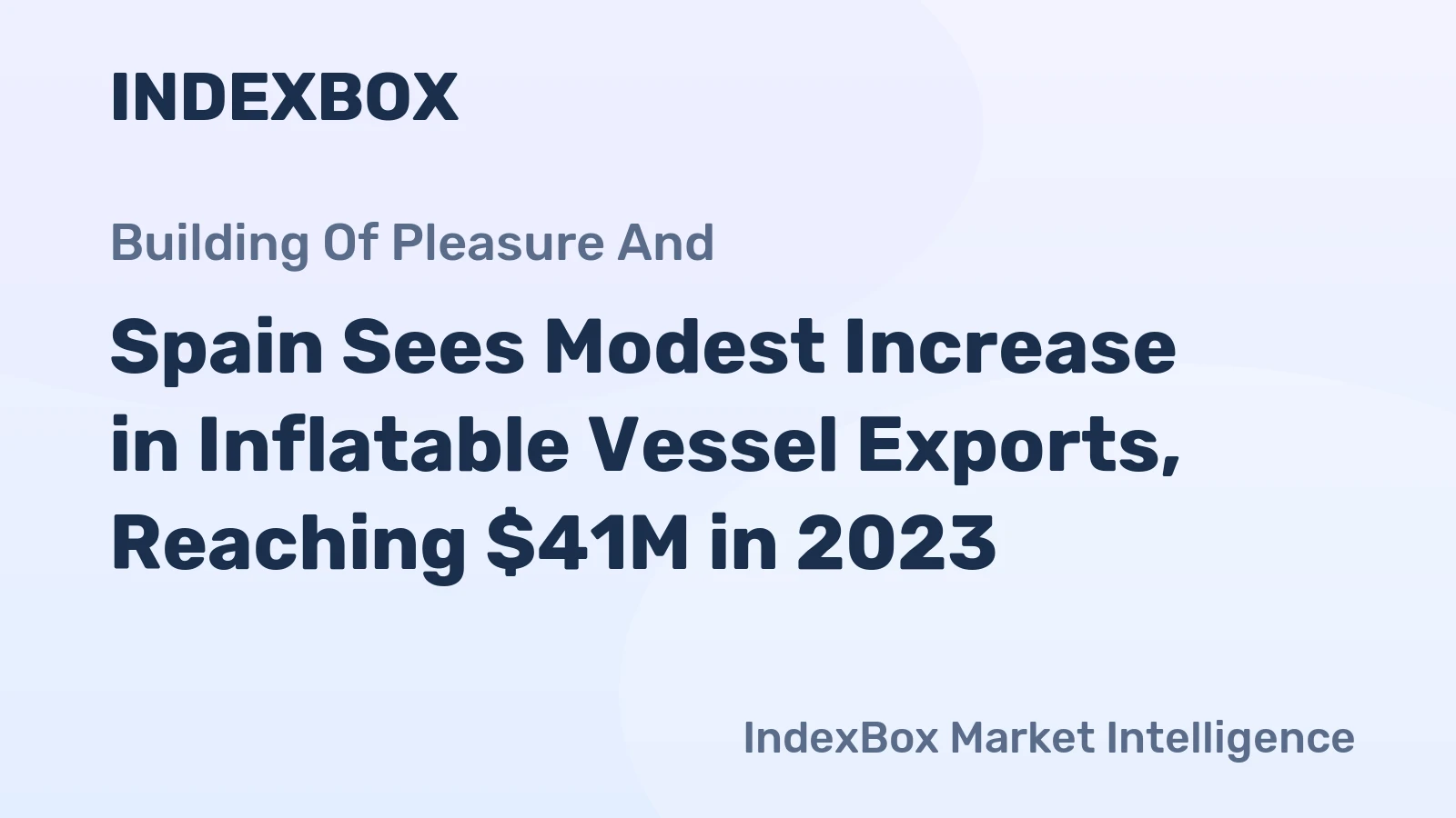 Spain Sees Modest Increase in Inflatable Vessel Exports, Reaching $41M in 2023