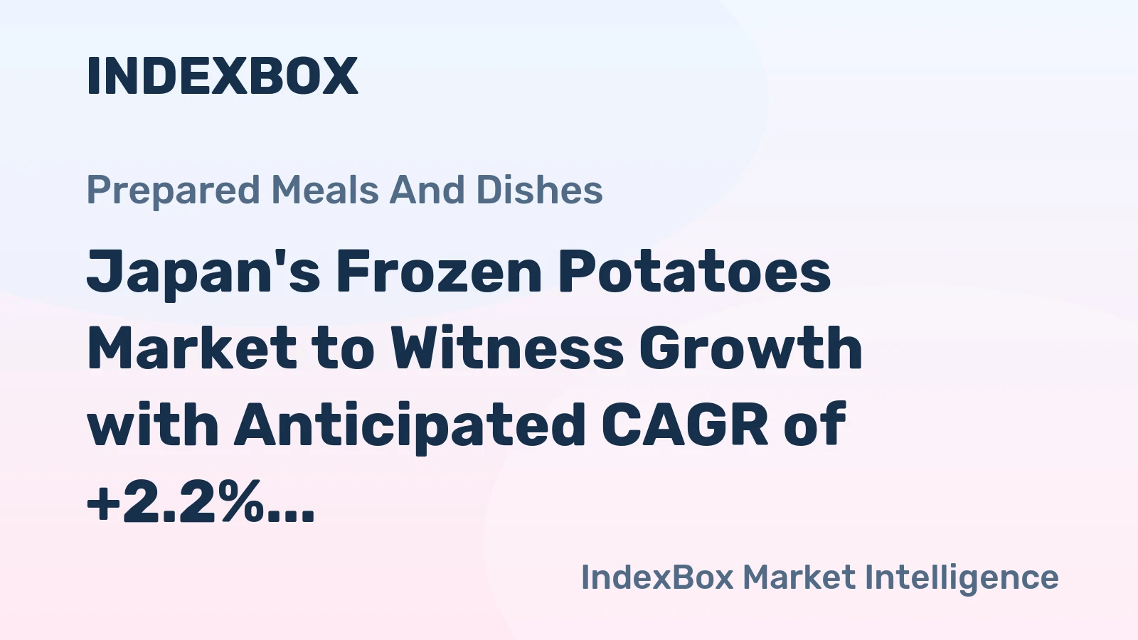 Japan's Frozen Potatoes Market to Witness Growth with Anticipated CAGR of +2.2% Over Next Decade