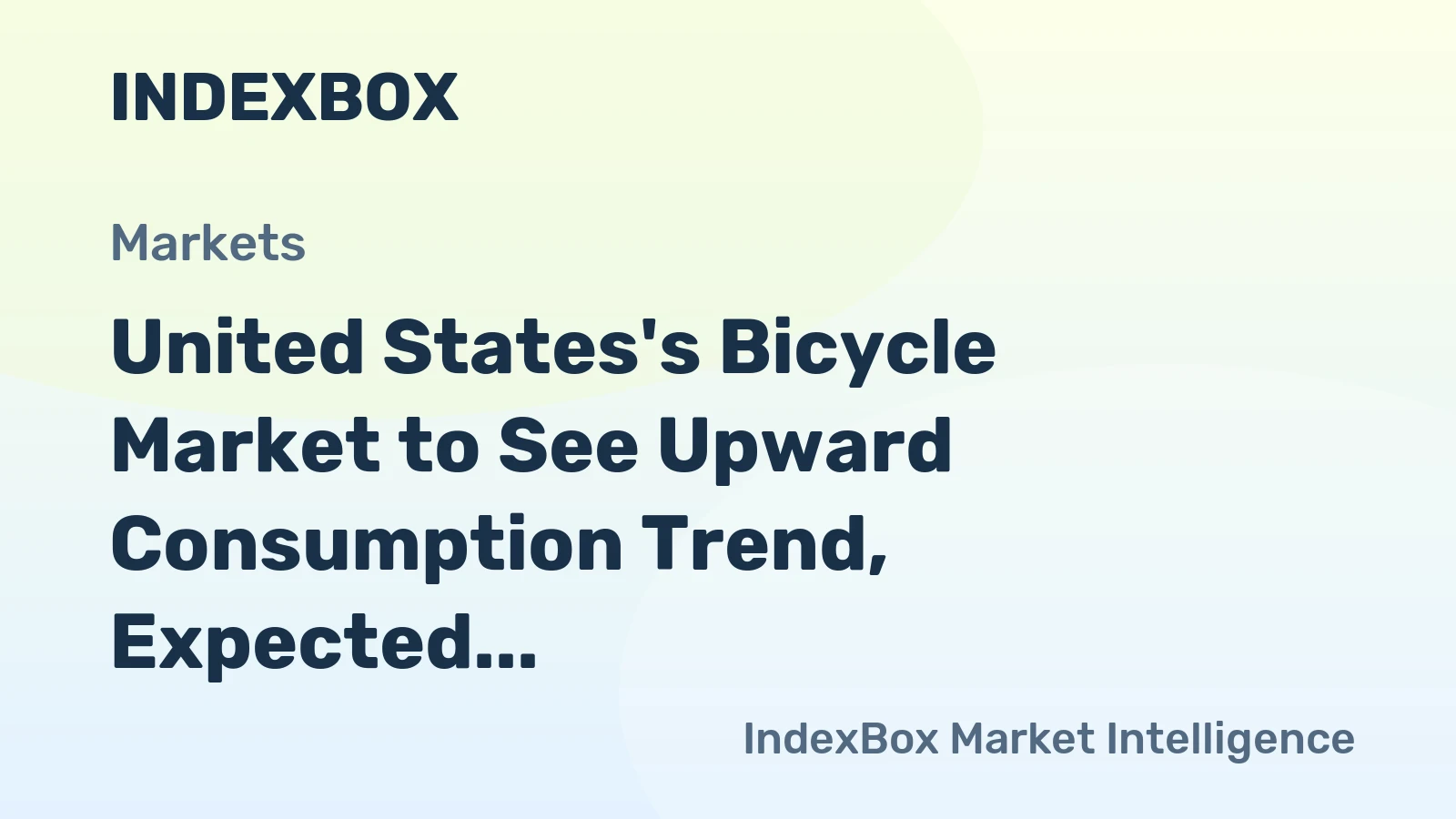 United States's Bicycle Market to See Upward Consumption Trend, Expected to Reach 9.5M Units and $2.2B by 2035