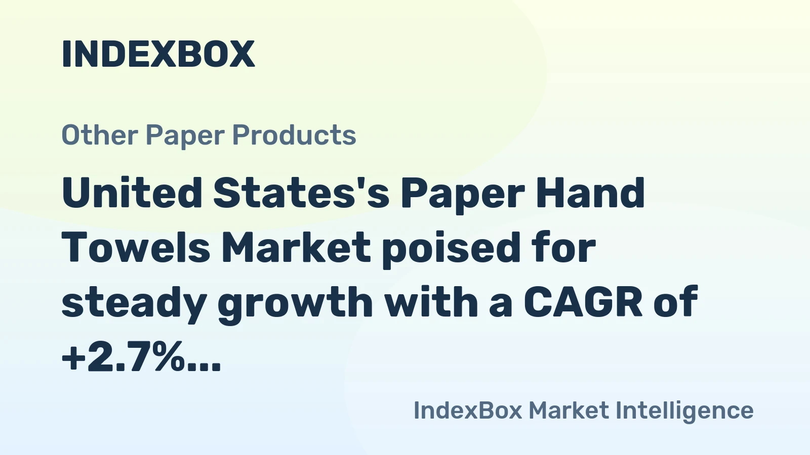 United States's Paper Hand Towels Market poised for steady growth with a CAGR of +2.7% from 2024 to 2035
