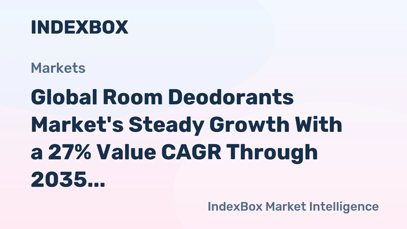 Global Room Deodorants Market's Steady Growth With a 27% Value CAGR Through 2035