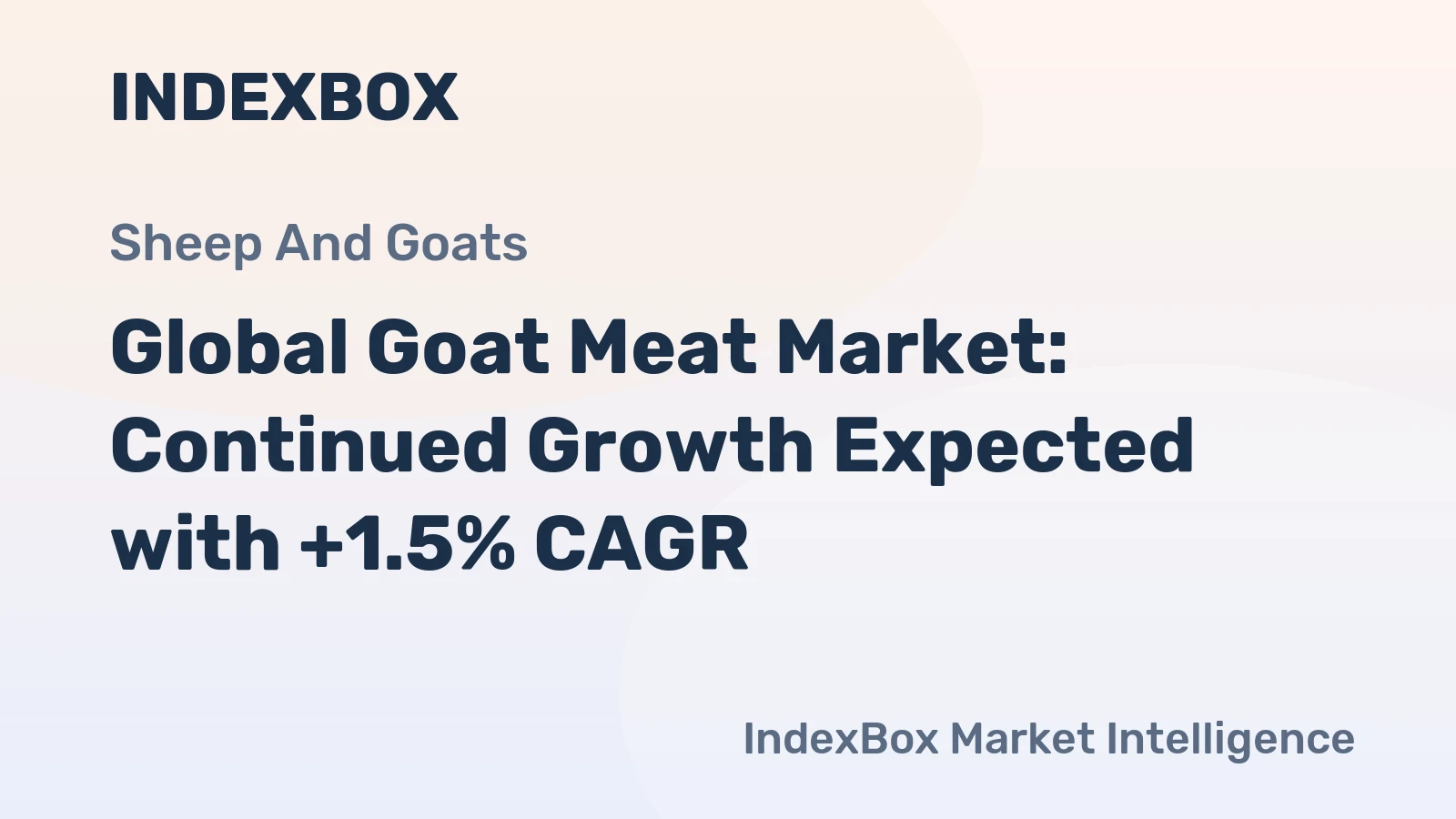 Global Goat Meat Market: Continued Growth Expected with +1.5% CAGR
