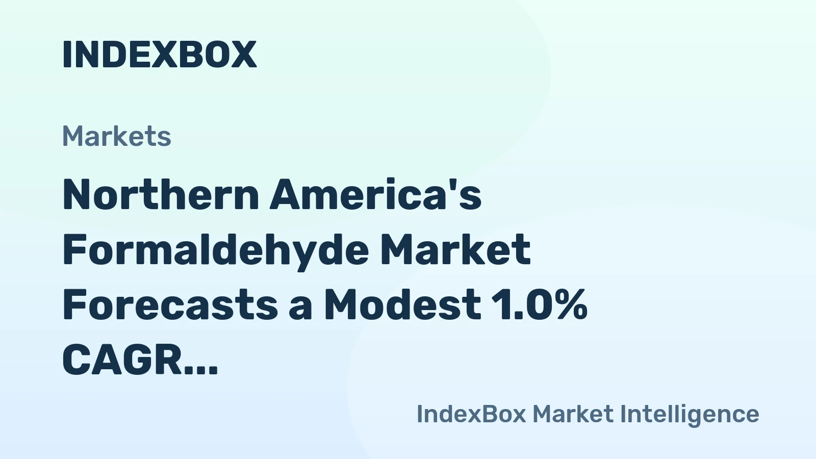 Northern America's Formaldehyde Market Forecasts a Modest 1.0% CAGR in Value Through 2035