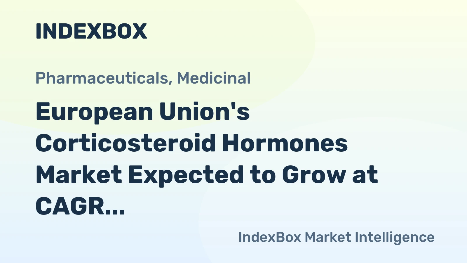 European Union's Corticosteroid Hormones Market Expected to Grow at CAGR of +1.8% Over Next Decade