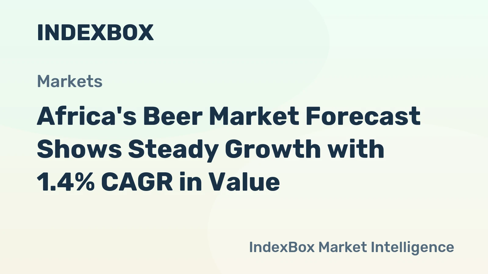 Africa's Beer Market Forecast Shows Steady Growth with 1.4% CAGR in Value
