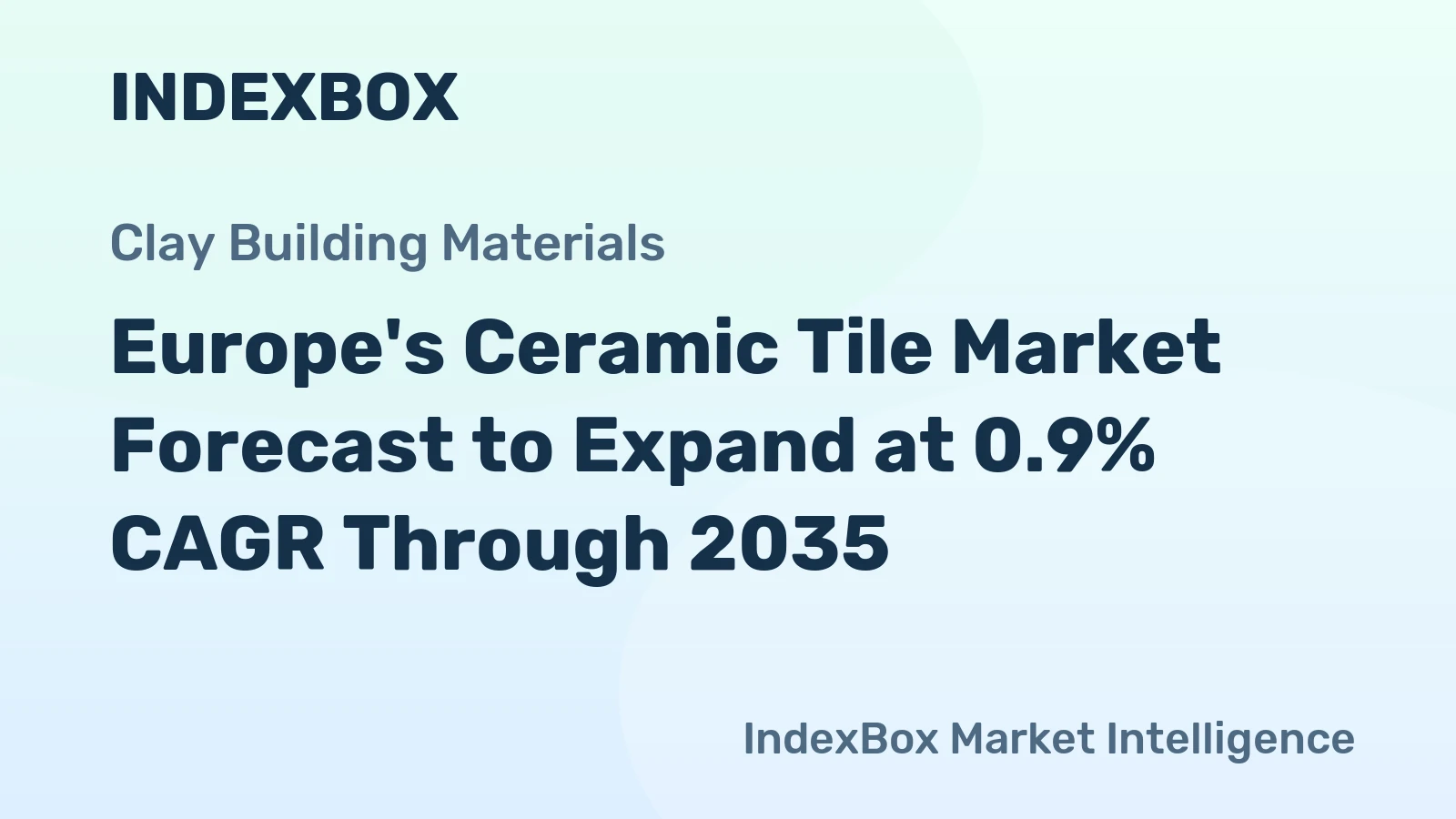 Europe's Ceramic Tile Market Forecast to Expand at 0.9% CAGR Through 2035