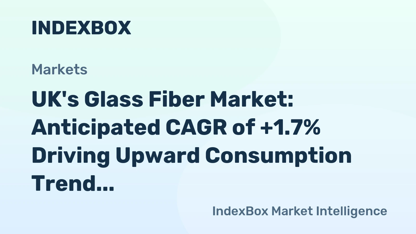 UK's Glass Fiber Market: Anticipated CAGR of +1.7% Driving Upward Consumption Trend