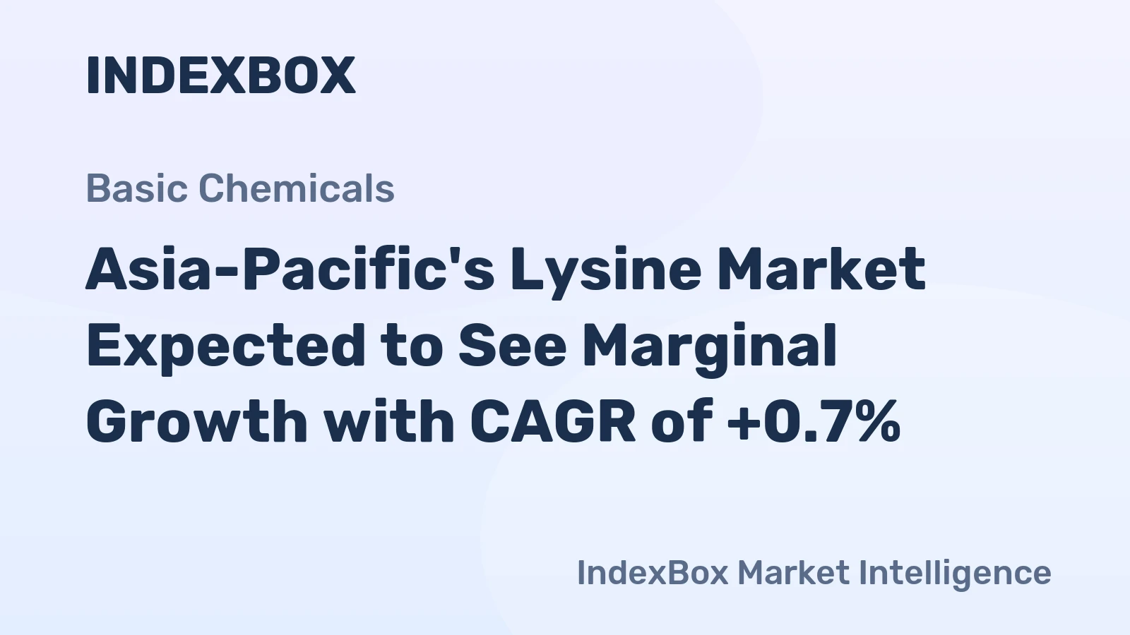 Asia-Pacific's Lysine Market Expected to See Marginal Growth with CAGR of +0.7%