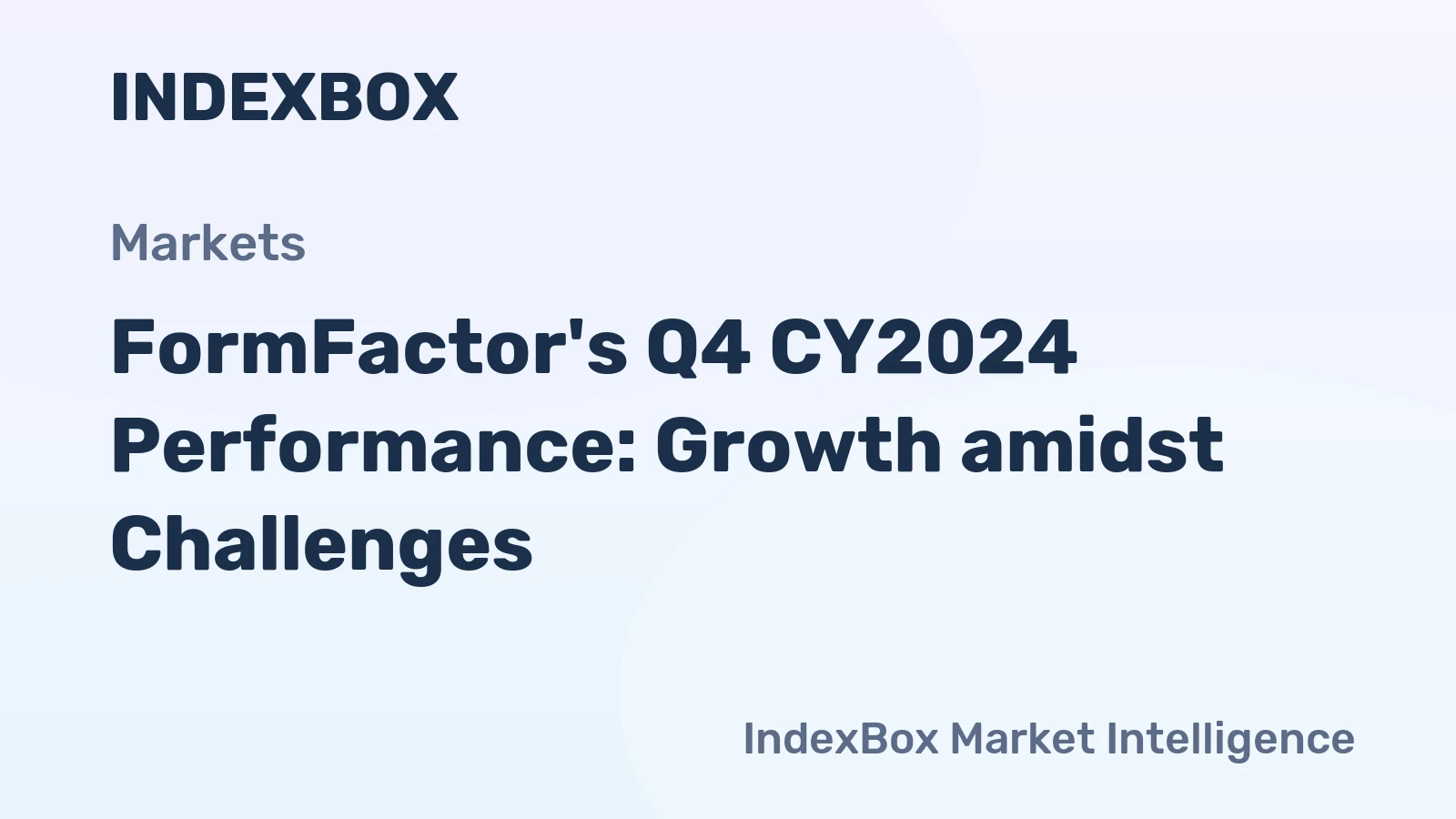 FormFactor's Q4 CY2024 Performance: Growth amidst Challenges