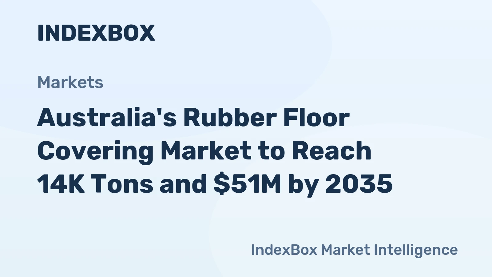 Australia's Rubber Floor Covering Market to Reach 14K Tons and $51M by 2035