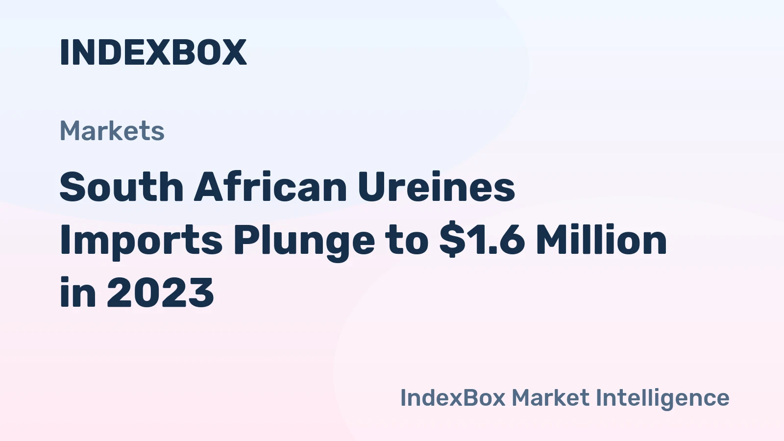 South African Ureines Imports Plunge to $1.6 Million in 2023