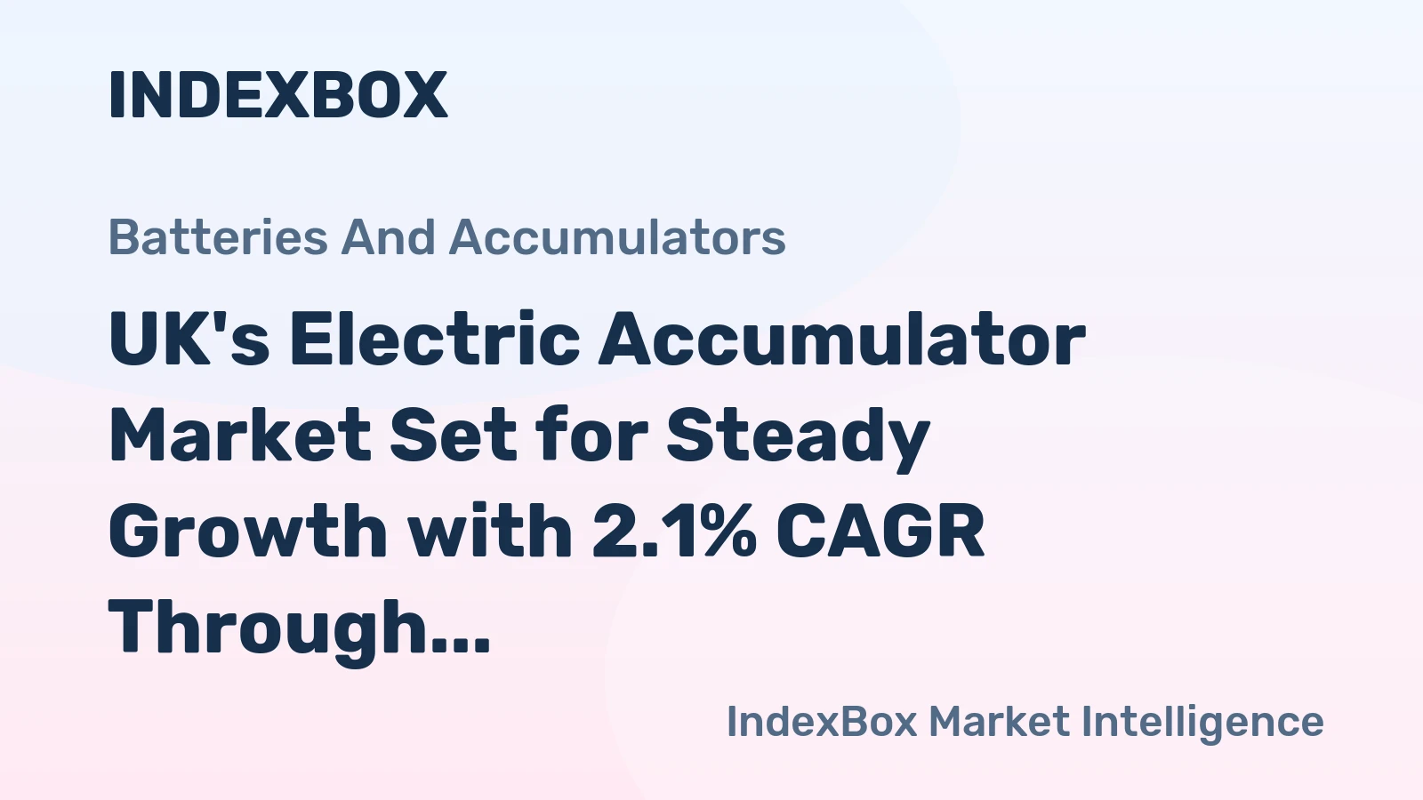 UK's Electric Accumulator Market Set for Steady Growth with 2.1% CAGR Through 2035