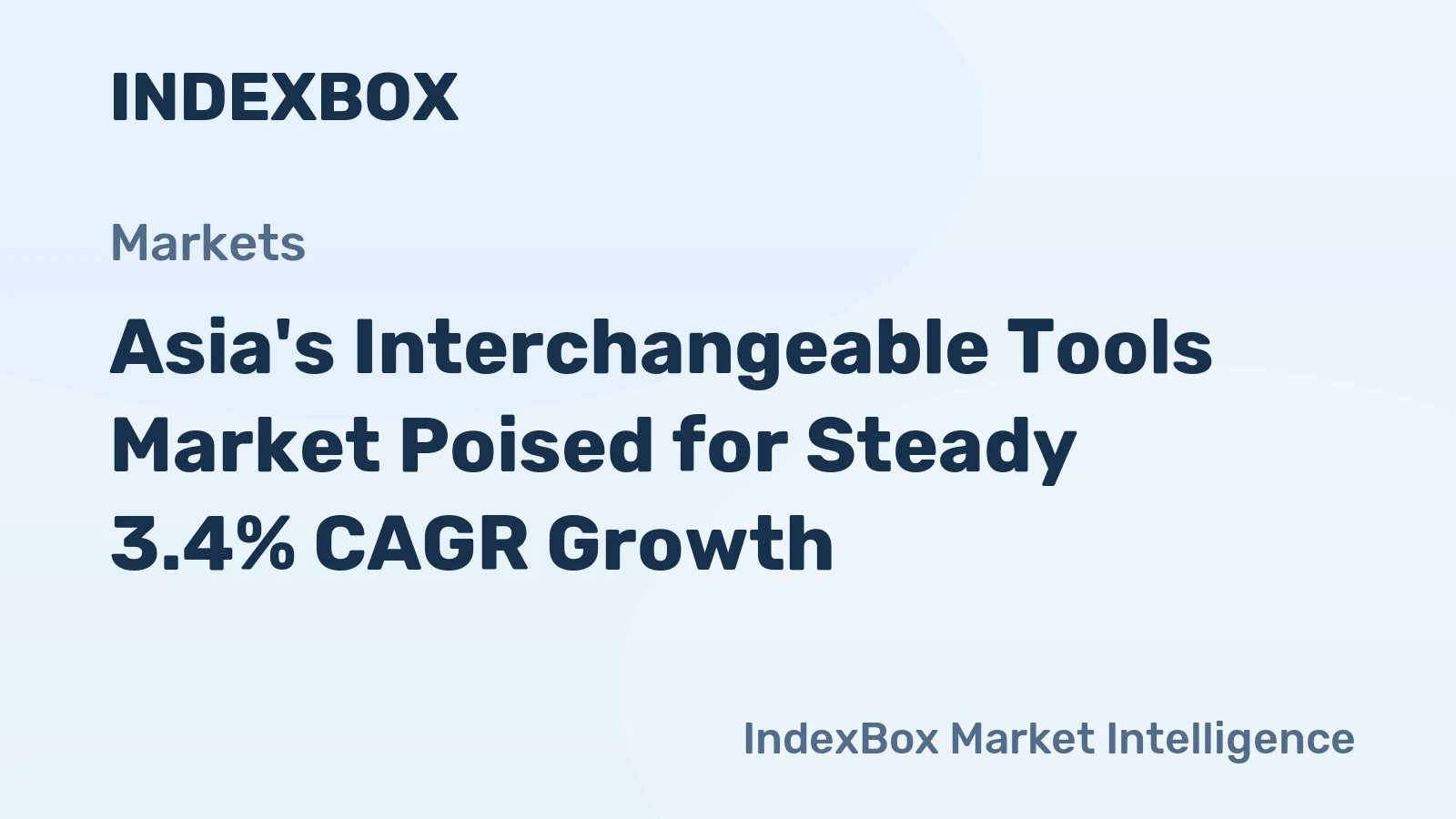 Asia's Interchangeable Tools Market Poised for Steady 3.4% CAGR Growth