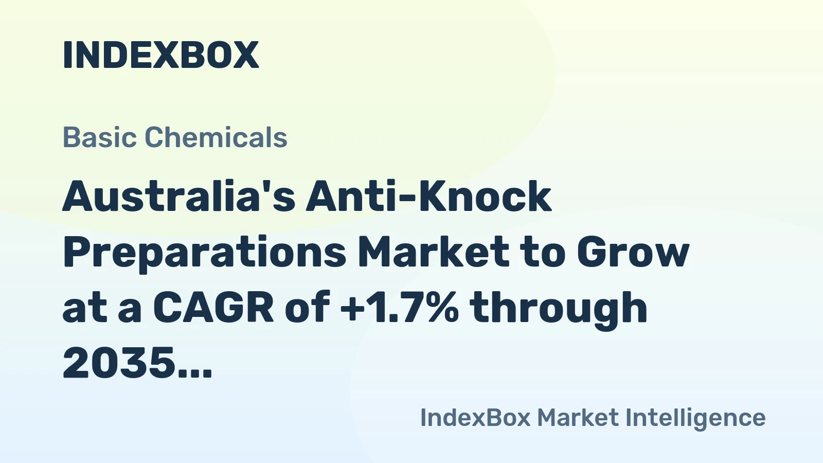 Australia's Anti-Knock Preparations Market to Grow at a CAGR of +1.7% through 2035