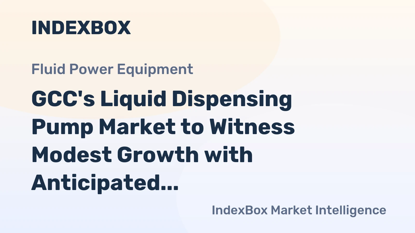 GCC's Liquid Dispensing Pump Market to Witness Modest Growth with Anticipated CAGR of +0.7% in Volume and +1.6% in Value by 2035