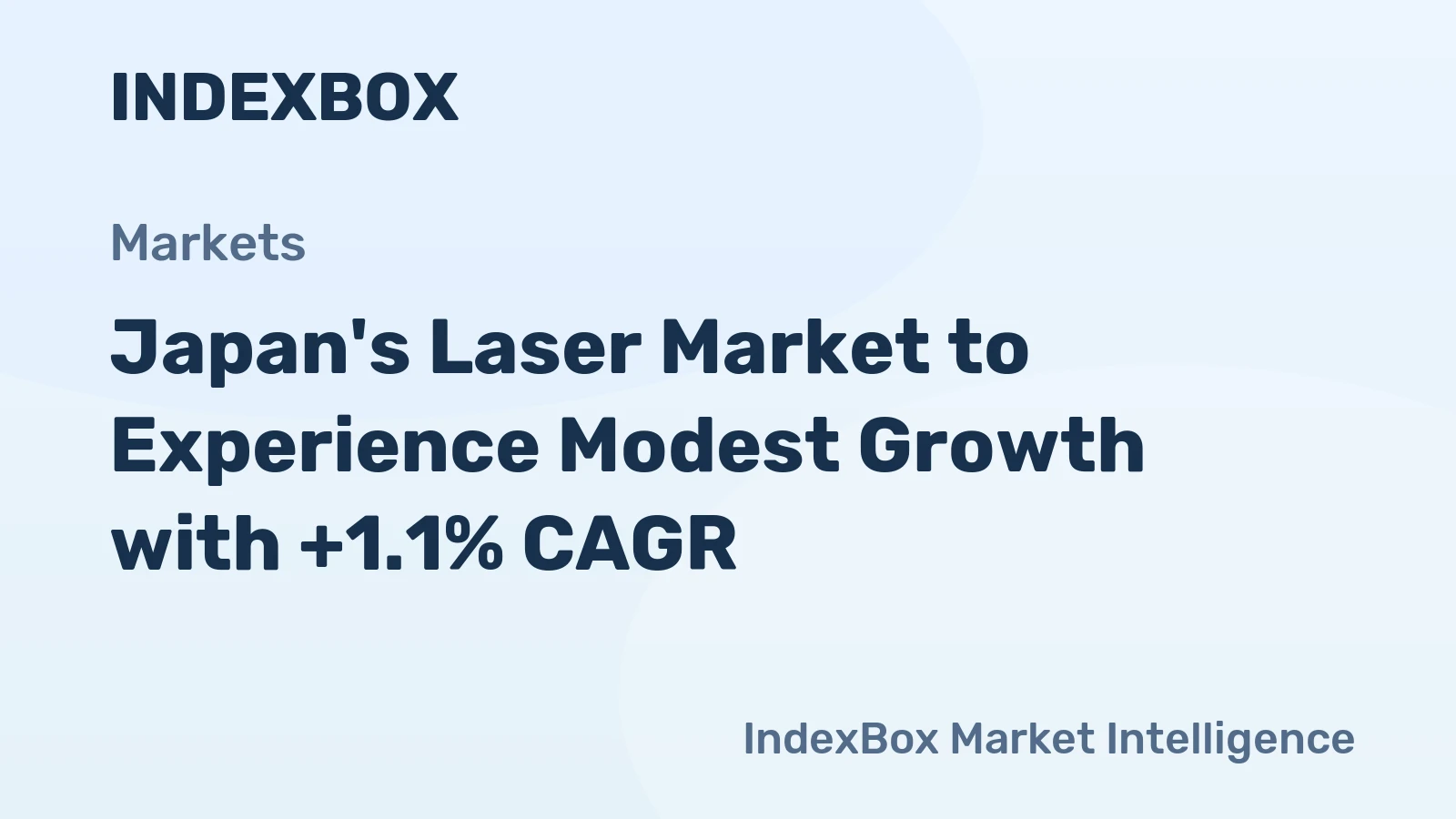 Japan's Laser Market to Experience Modest Growth with +1.1% CAGR