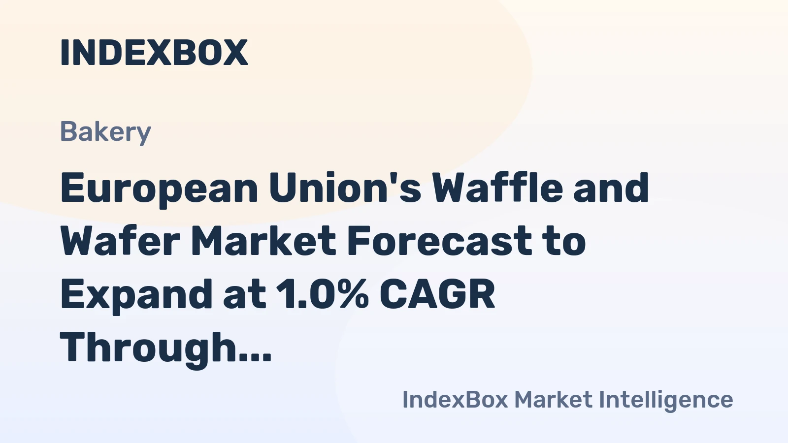 European Union's Waffle and Wafer Market Forecast to Expand at 1.0% CAGR Through 2035