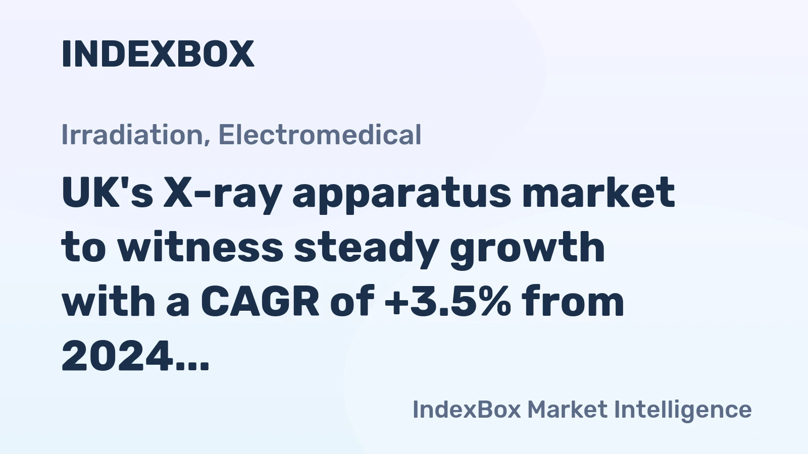 UK's X-ray apparatus market to witness steady growth with a CAGR of +3.5% from 2024 to 2035