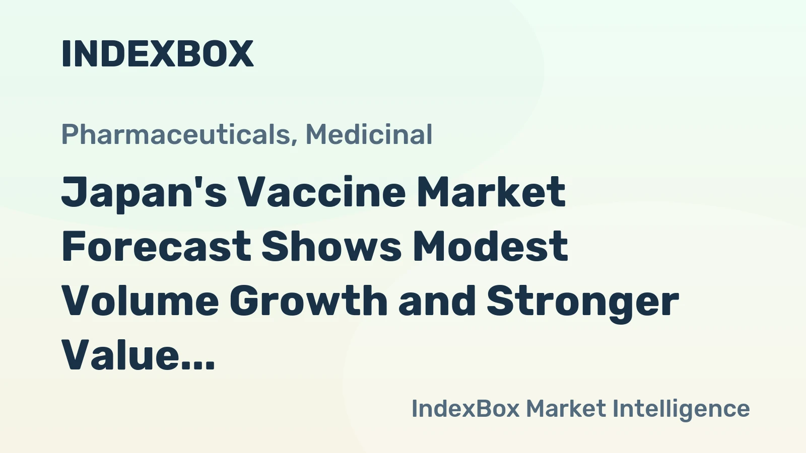 Japan's Vaccine Market Forecast Shows Modest Volume Growth and Stronger Value Gains Through 2035