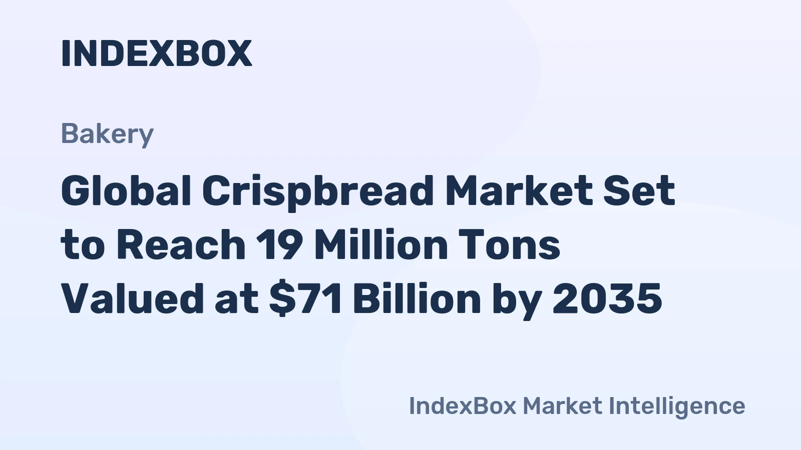 Global Crispbread Market Set to Reach 19 Million Tons Valued at $71 Billion by 2035