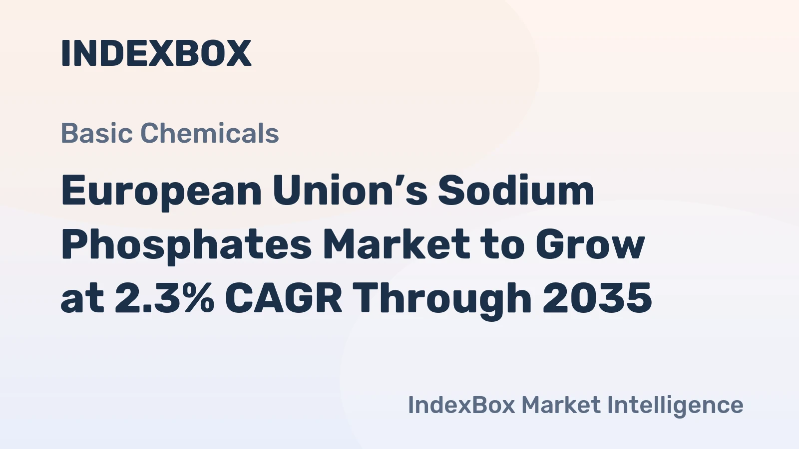 European Union’s Sodium Phosphates Market to Grow at 2.3% CAGR Through 2035