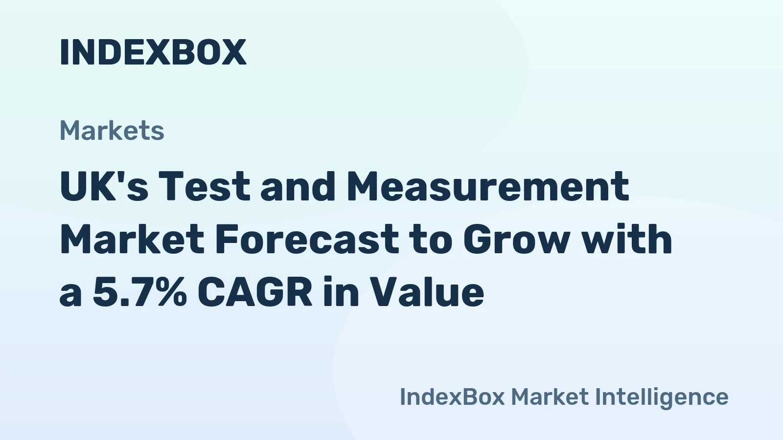 UK's Test and Measurement Market Forecast to Grow with a 5.7% CAGR in Value