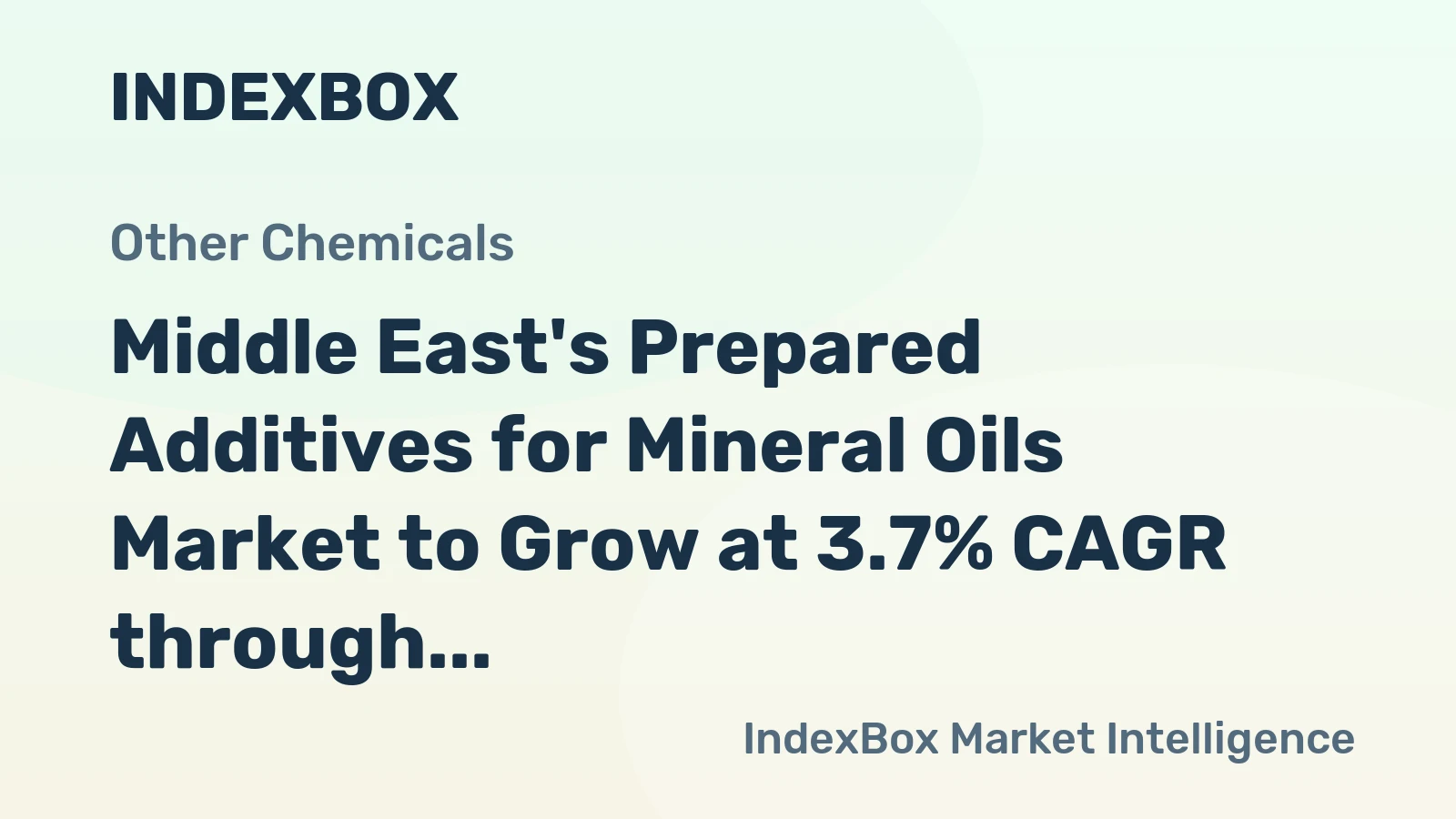 Middle East's Prepared Additives for Mineral Oils Market to Grow at 3.7% CAGR through 2035