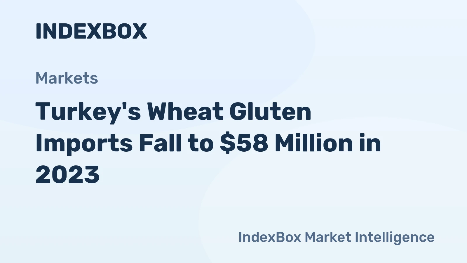 Turkey's Wheat Gluten Imports Fall to $58 Million in 2023