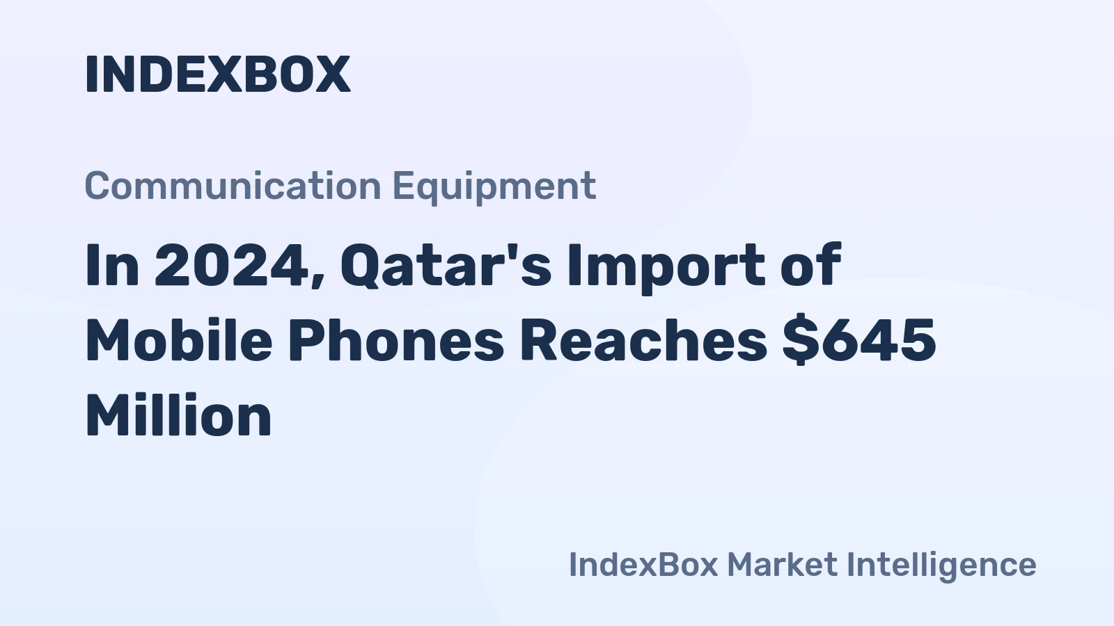 In 2024, Qatar's Import of Mobile Phones Reaches $645 Million.