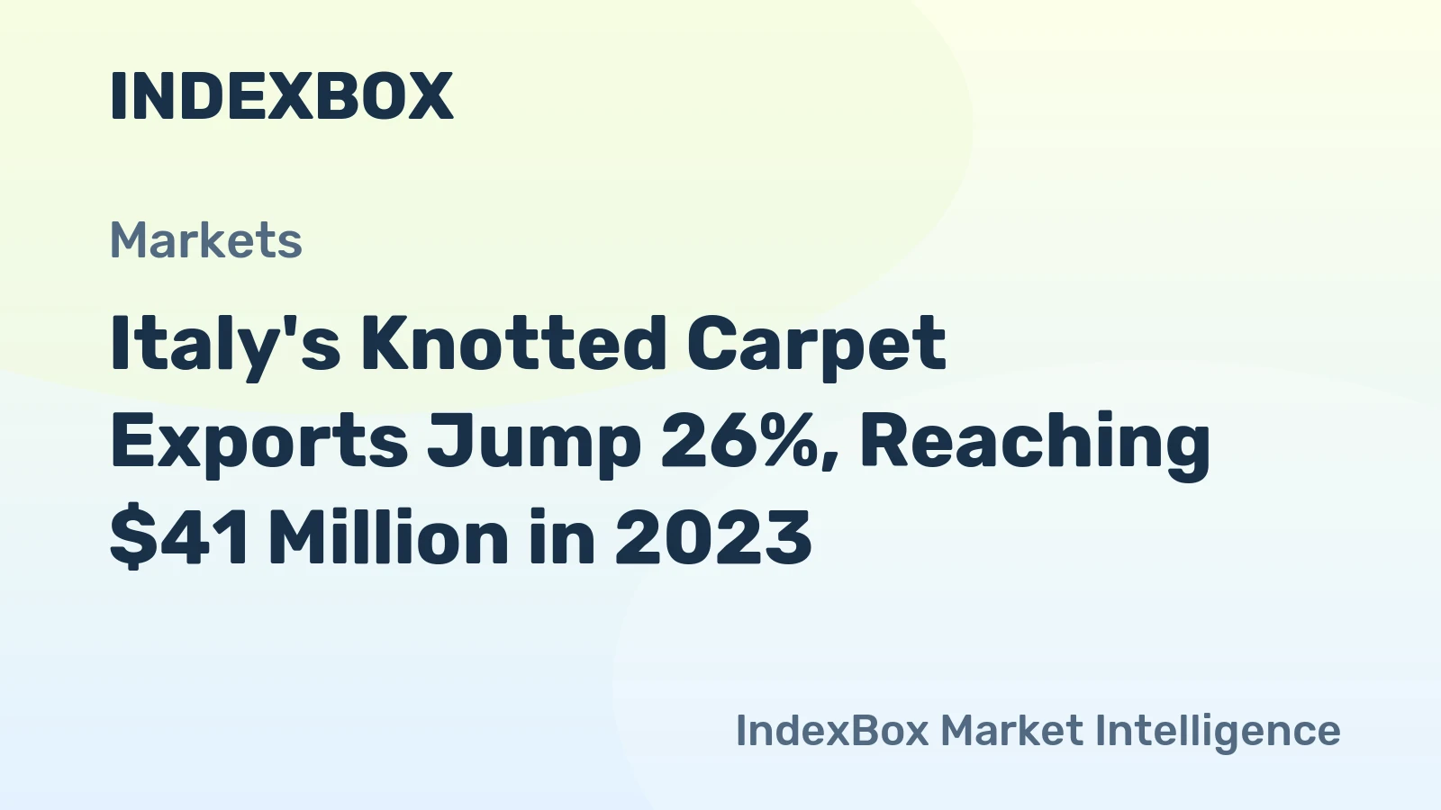 Italy's Knotted Carpet Exports Jump 26%, Reaching $41 Million in 2023