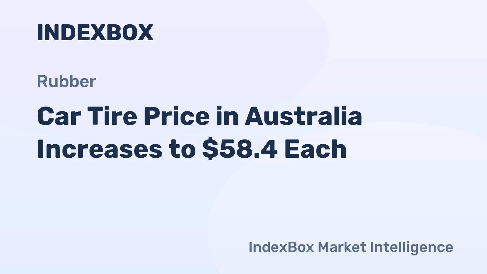 Car Tire Price in Australia Increases to $58.4 Each
