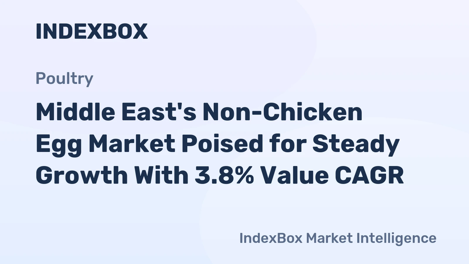 Middle East's Non-Chicken Egg Market Poised for Steady Growth With 3.8% Value CAGR