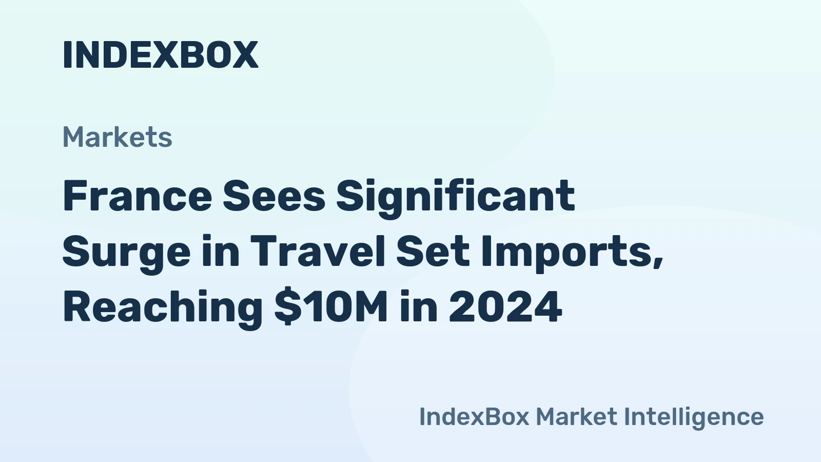 France Sees Significant Surge in Travel Set Imports, Reaching $10M in 2024