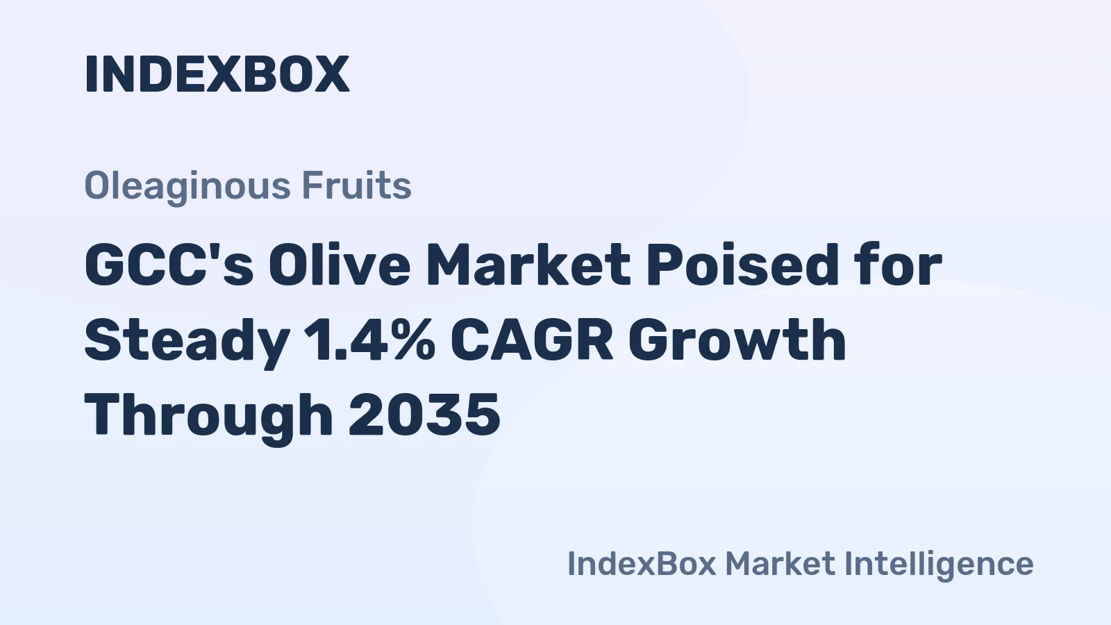 GCC's Olive Market Poised for Steady 1.4% CAGR Growth Through 2035