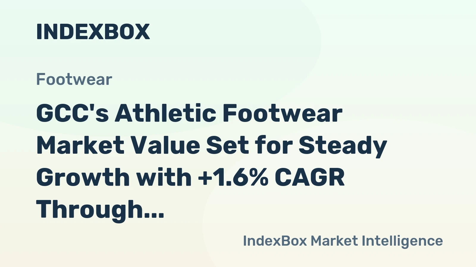 GCC's Athletic Footwear Market Value Set for Steady Growth with +1.6% CAGR Through 2035