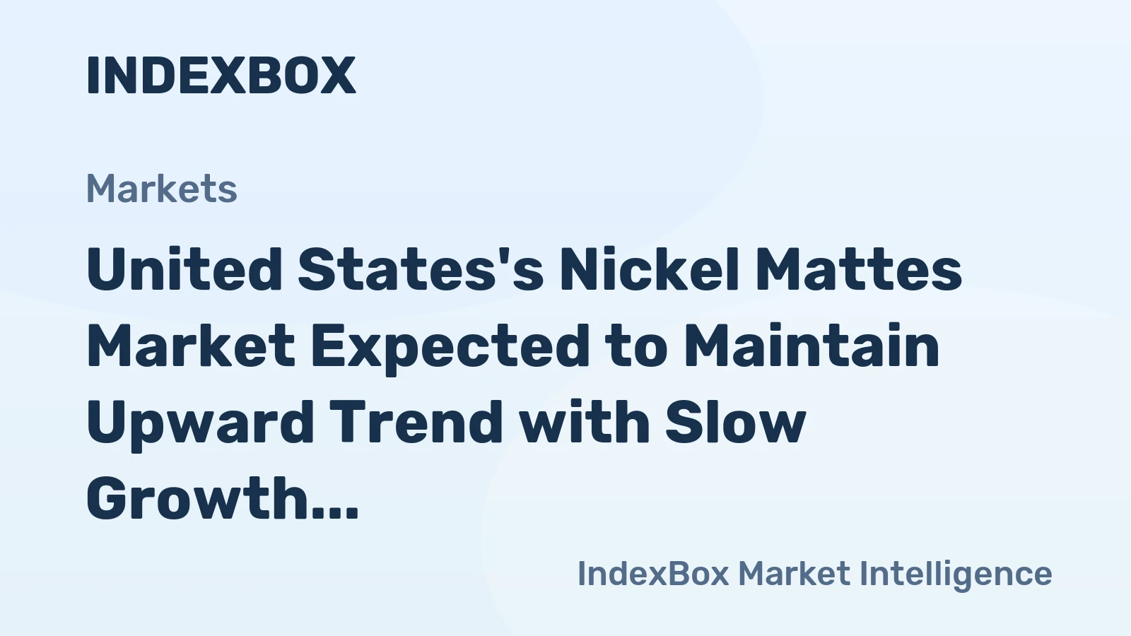 United States's Nickel Mattes Market Expected to Maintain Upward Trend with Slow Growth Predicted for the Next Decade, Reaching 379 tons and $5.2M in Value by 2035