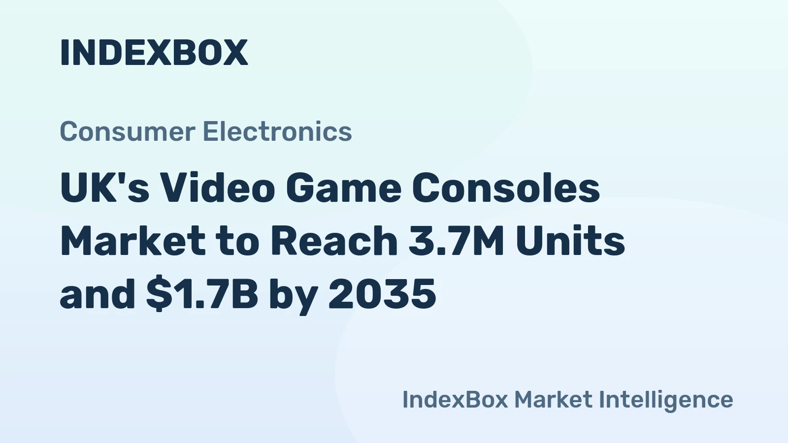 UK's Video Game Consoles Market to Reach 3.7M Units and $1.7B by 2035