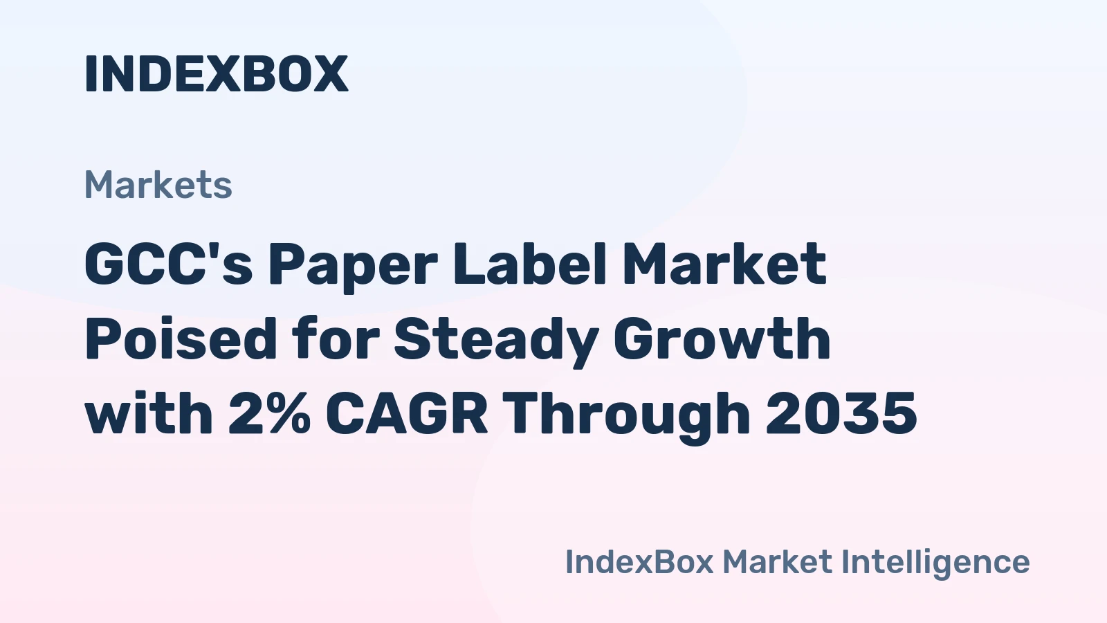 GCC's Paper Label Market Poised for Steady Growth with 2% CAGR Through 2035