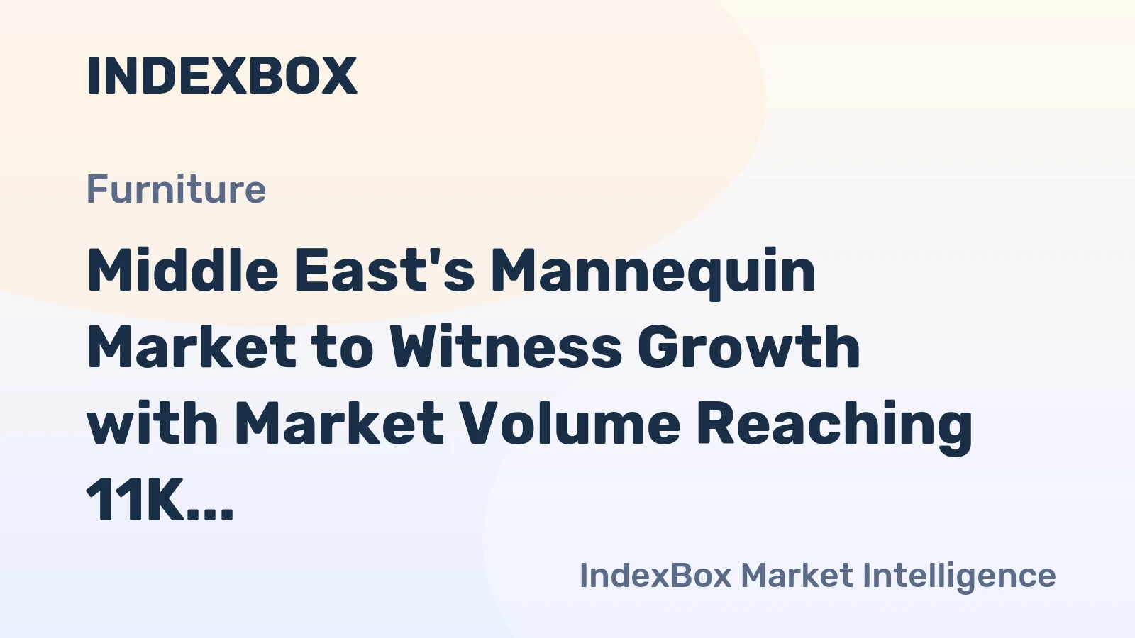 Middle East's Mannequin Market to Witness Growth with Market Volume Reaching 11K Tons and Market Value Reaching $487M by 2035