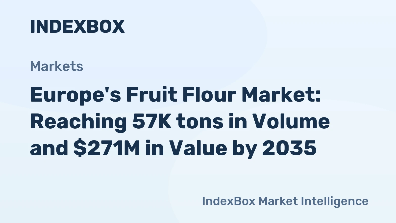 Europe's Fruit Flour Market: Reaching 57K tons in Volume and $271M in Value by 2035