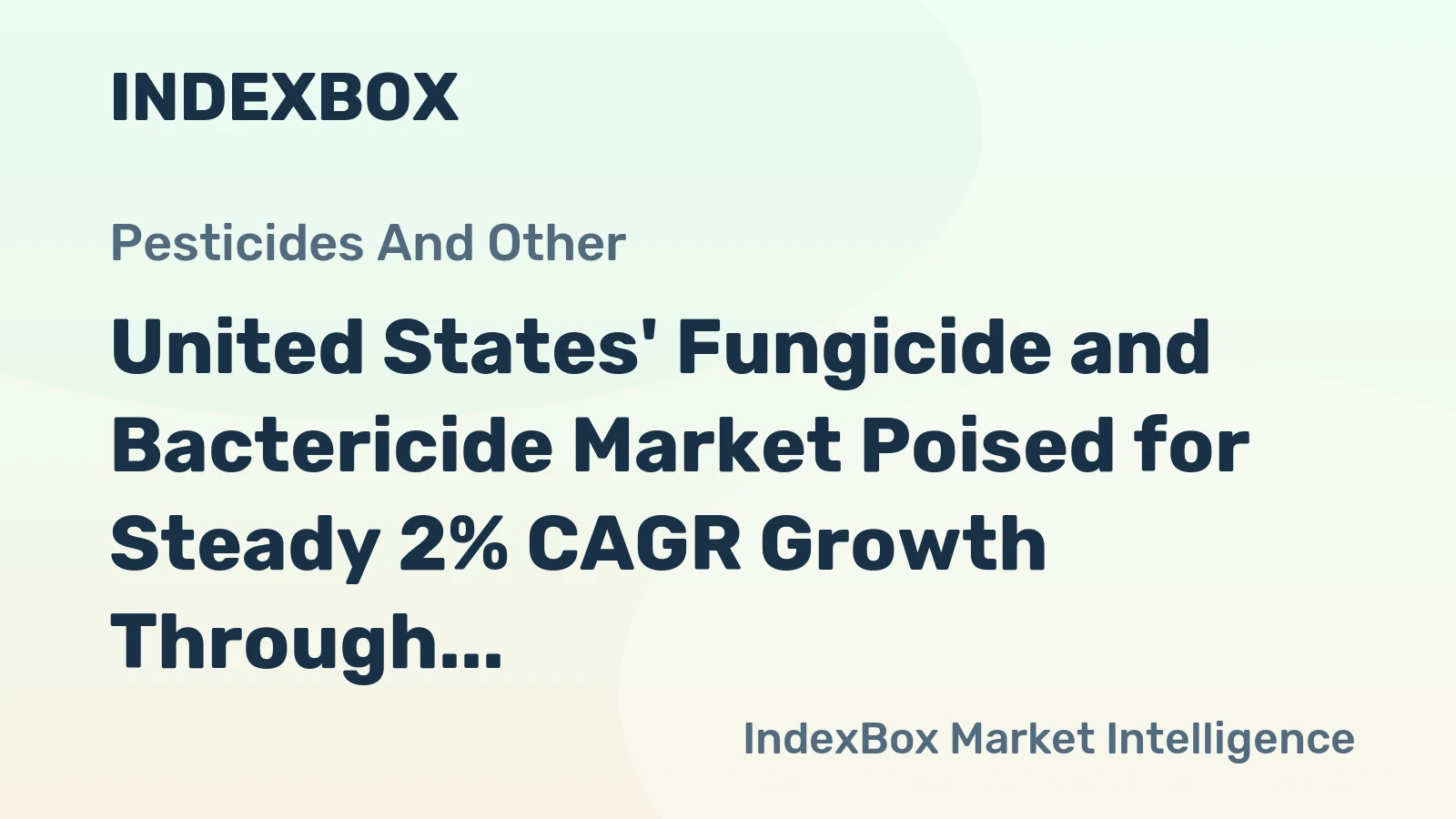United States' Fungicide and Bactericide Market Poised for Steady 2% CAGR Growth Through 2035